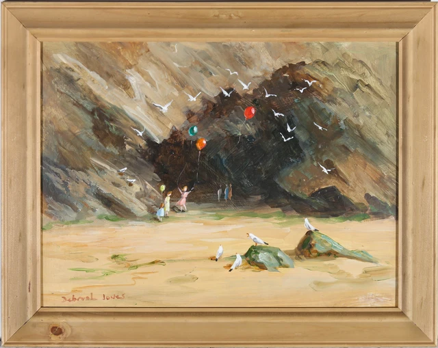 DEBORAH JONES (1921-2012) - huile du 20ème siècle, fête d'anniversaire ...