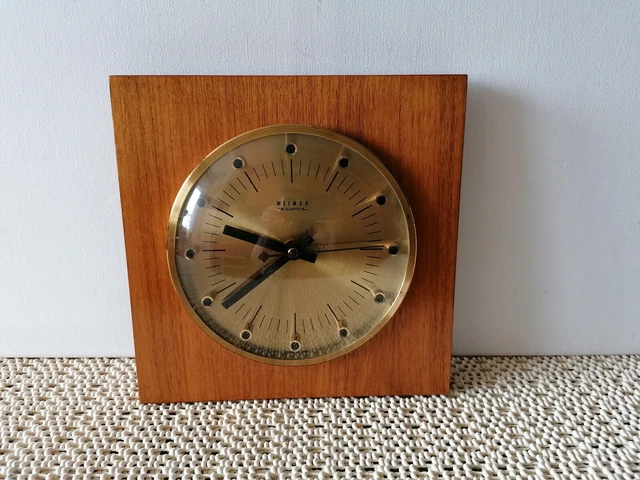 WANDUHR WEIMAR QUARTZ 21x21cm Vintage Made in GDR EUR 27,00 - PicClick DE