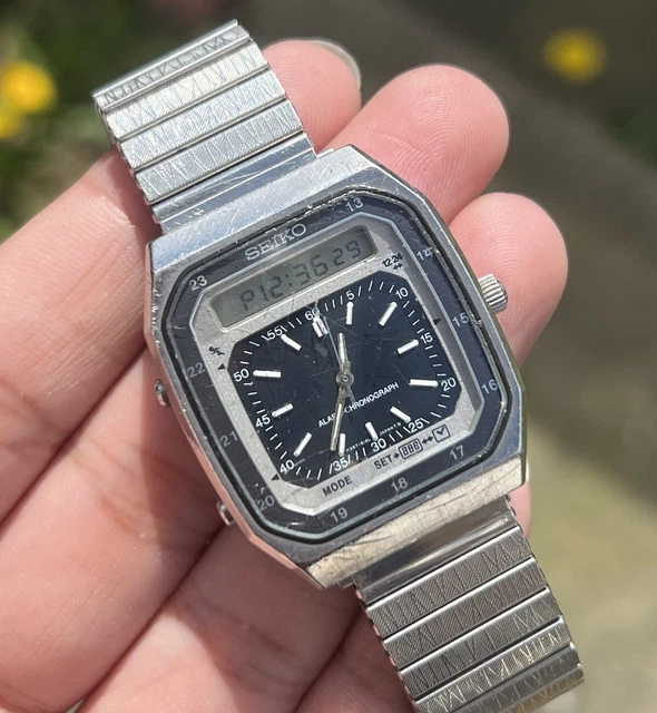 RARE! SEIKO ANA Digi James Bond H357-507A Men’s Watch £75.00 - PicClick UK