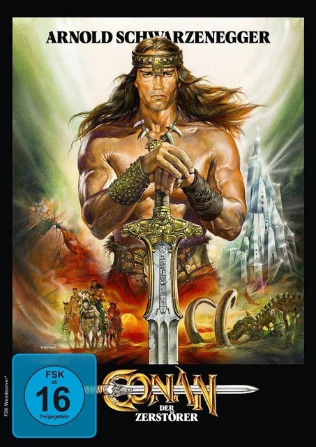 CONAN DER ZERSTÖRER (DVD) Arnold Schwarzenegger Grace Jones Richard ...