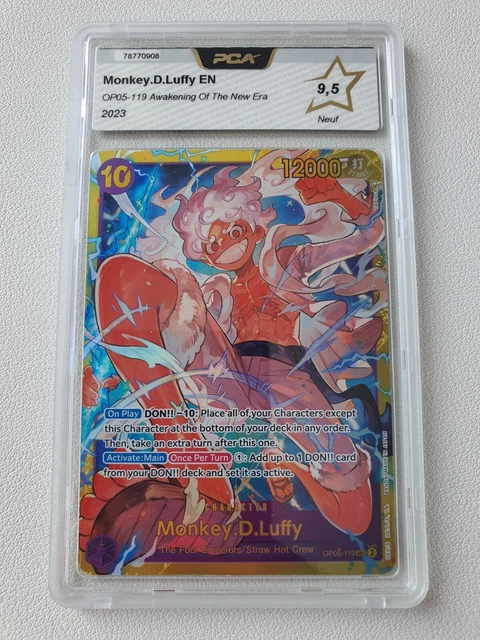 CARTE ONE PIECE PCA 9,5 Monkey D Luffy EN Parallel Op05-119 Ultra Rare PCA 9,5 EUR 1,00 ...