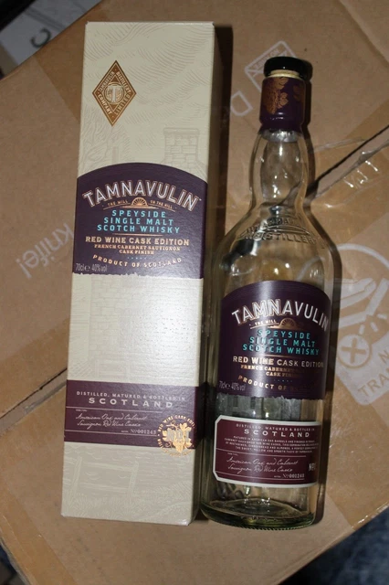TAMNAVULIN RED WINE Cask Edition Scotch Whisky Empty Bottle And Box EUR ...