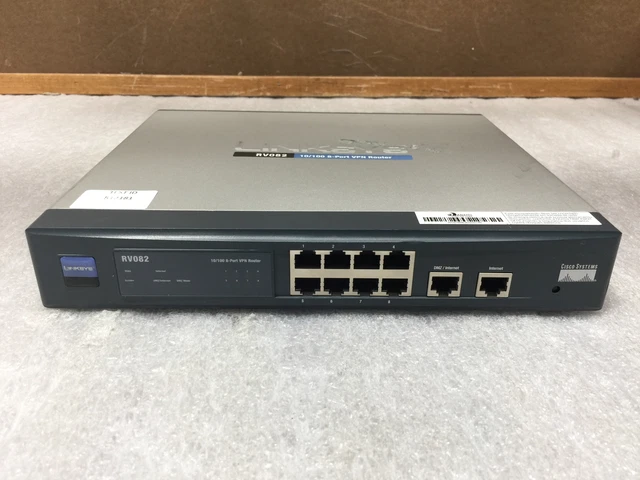 CISCO RV082 DUAL WAN VPN Firewall / Router for Small Business, Factory ...