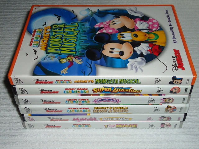 MICKEY MOUSE CLUBHOUSE 6 DVD Collection Walt Disney LOT of 6, Minnie £ ...