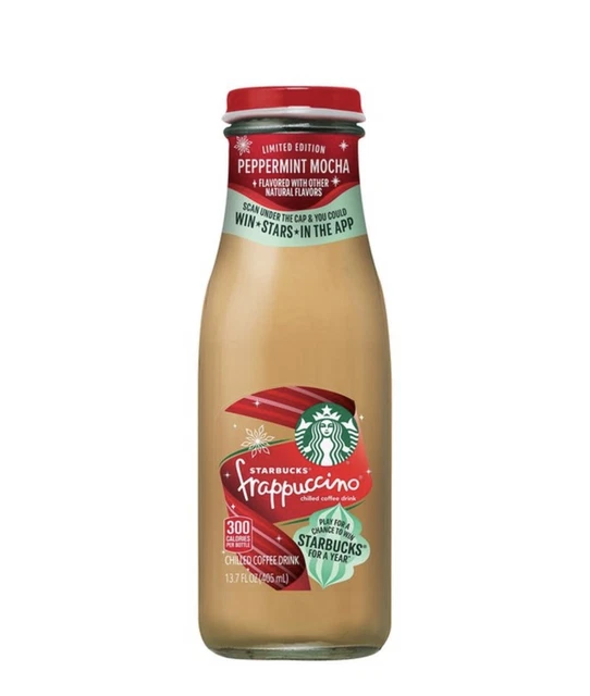 6 PACK! NEW! 2026! Starbucks Peppermint Mocha, 13.7 oz Bottles, LIMITED ...