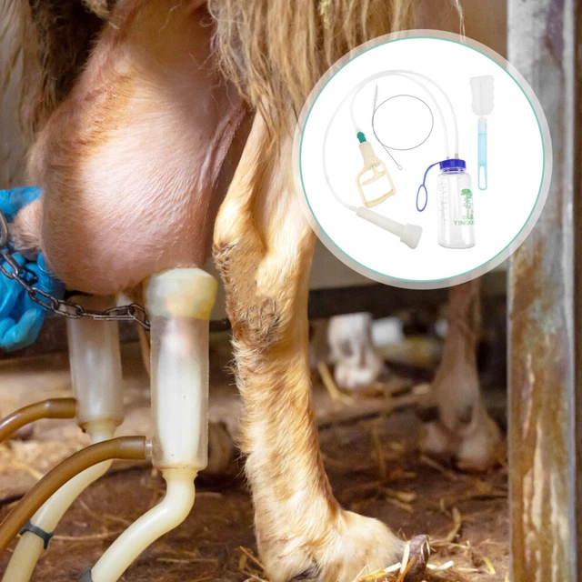 MANUAL MILKING MACHINE Handheld Cow Milker Machines for Dairy Cows £30. ...