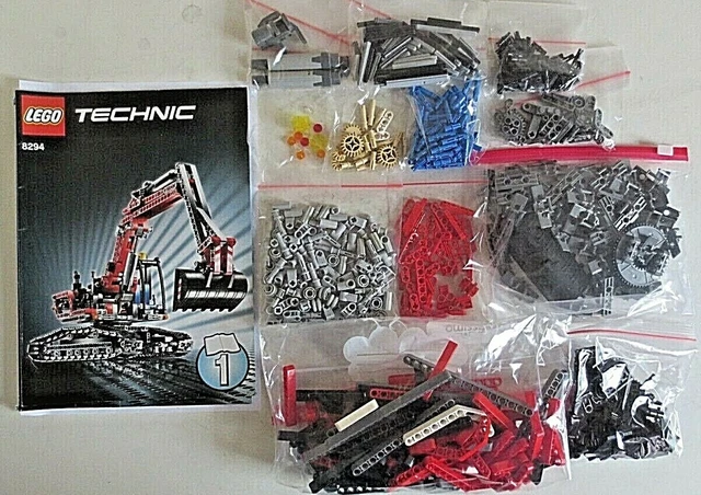 LEGO TECHNIC 8294 Raupenbagger ORIGINAL komplett mit 2 Anleitung 720 ...