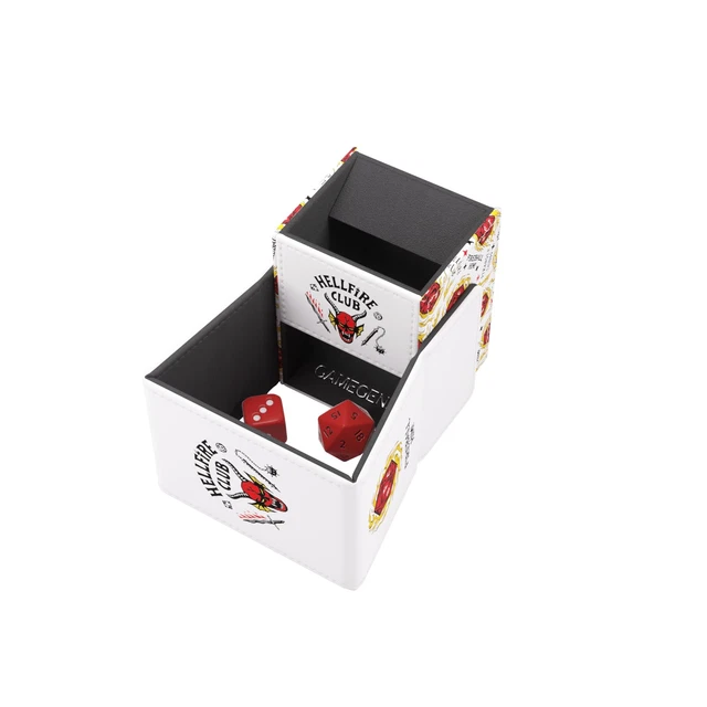 GAMEGENIC, STRANGER THINGS - Hellfire Club Premium Dice Tower and Cube ...