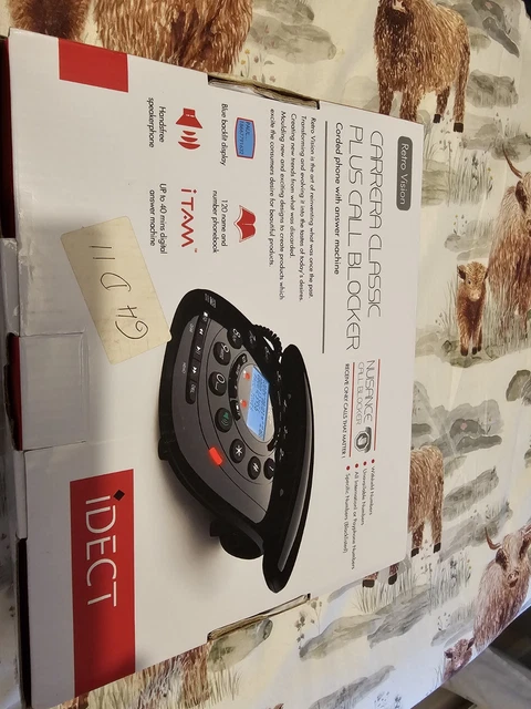 HOUSE PHONE iDECT Classic Plus Retro Corded Phone with Answer Machine ...