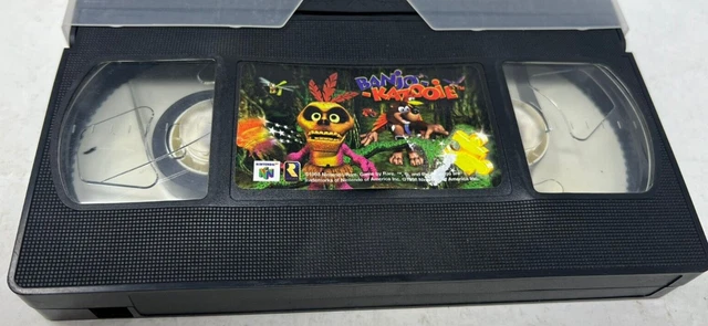 BANJO KAZOOIE N64 Blockbuster Promotional VHS Tape 1998 Nintendo RARE ...