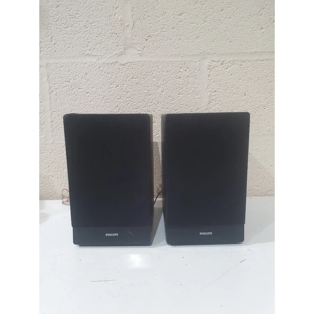 PHILIPS DCB152 MICRO Sound System Hi-Fi Speakers Only Black Dynamic ...