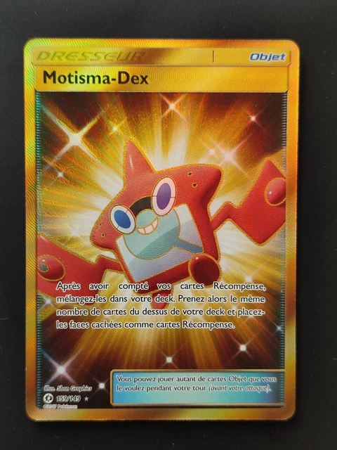 CARTE POKÉMON - MOTISMA DEX - Secrète Gold 159/149 Soleil et Lune - FR ...