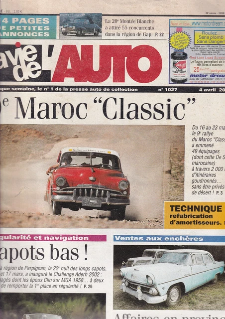 La Vie De Lauto N°1027 9e Maroc Classic Refabrication Damortisseurs Eur 3 00 Picclick It