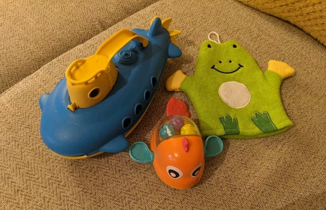 UNISEX CHILD TODDLER Bath Toys Floating Boat Scoop Wind-up Fish Frog ...