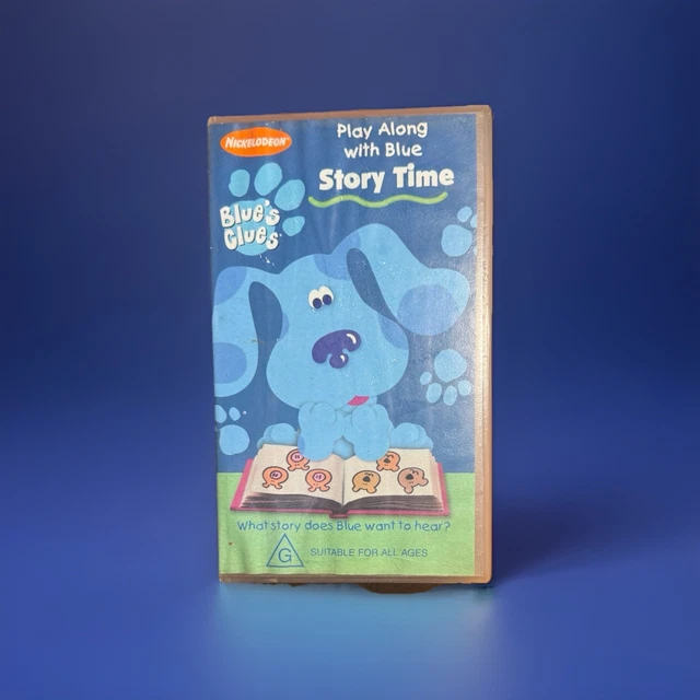 BLUE'S CLUES PLAY Along With Blue - Story Time VHS VIDEO TAPE ...