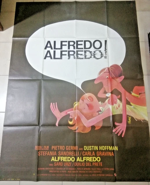 ANCIENNE AFFICHE DE cinéma originale - " ALFREDO ALFREDO! " - 120 x 160 cm EUR 15,00 - PicClick FR