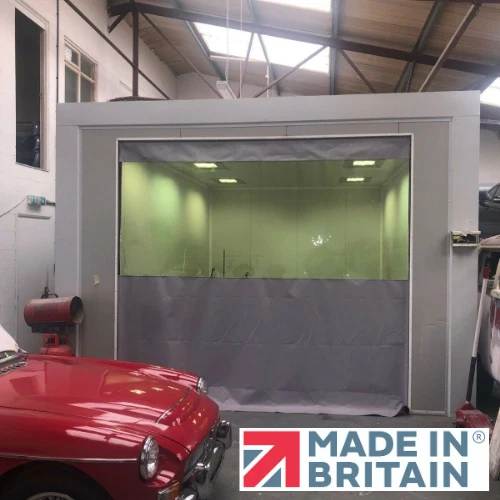CLASSIC MORRIS MINOR Spray Booth / Divider Curtains 12 Ft X 9 Ft £285. ...