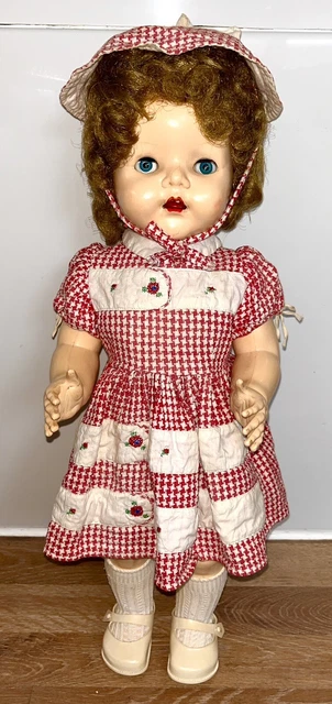 VINTAGE HARD PLASTIC 22 Inch 1950s Pedigree Walker Doll £24.99 ...