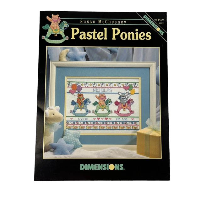 PASTEL PONIES DIMENSIONS Counted Cross Stitch Pattern 317 Susan ...