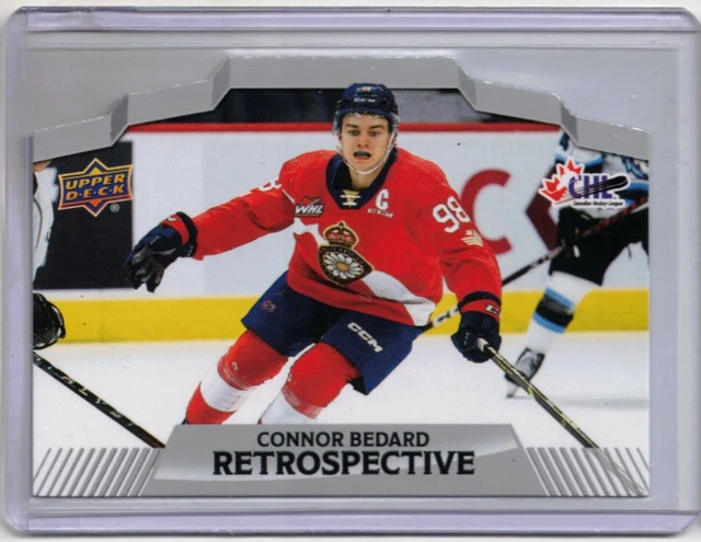 CONNOR BEDARD 22/23 Upper Deck CHL recrue rétrospective Chicago ...
