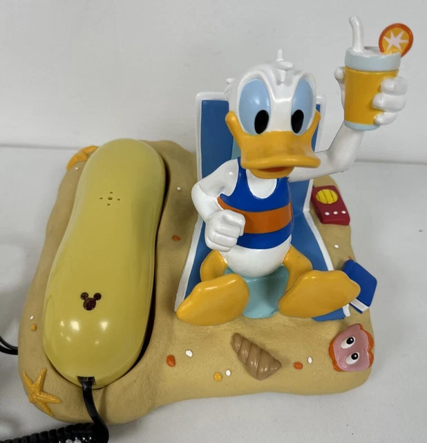 WALT DISNEY DONALD Duck Desk Telephone 1990s Collectible Rare £39.99 ...