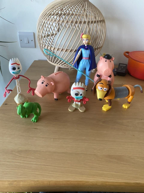 DISNEY PIXAR TOY Story 7 Figures Bundle-Talking Bo-Peep-Rex-Hamm-Spoony ...