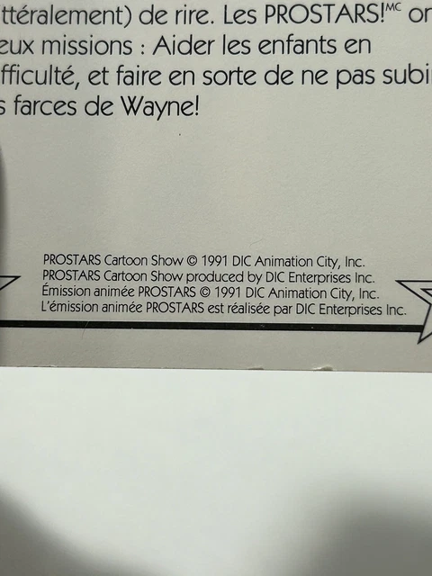 1991 PROSTARS CARTOON Show Wayne Gretzky Scuba Diver DIC Animation City ...