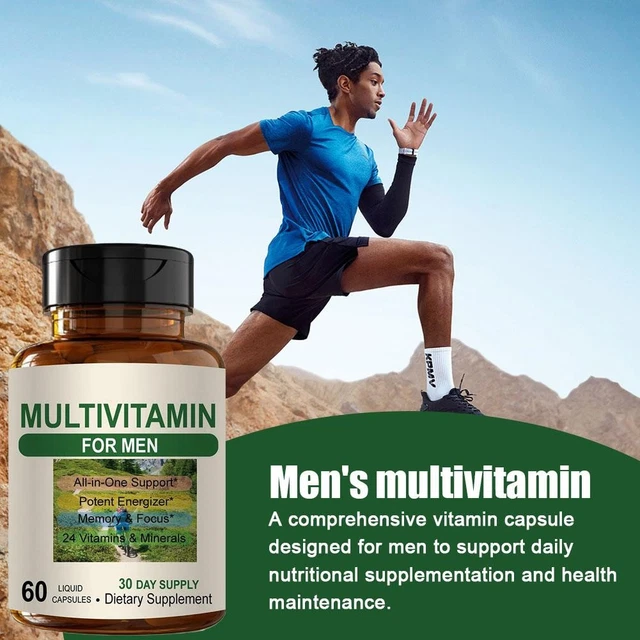 MEN'S MULTIVITAMIN MULTIMINERAL Boost Metabolism, Muscle, Immune Health ...