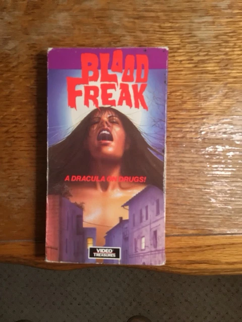 BLOOD FREAK VHS Tape Horror Cult Gore Video Treasures 1985 Sleaze NICE ...