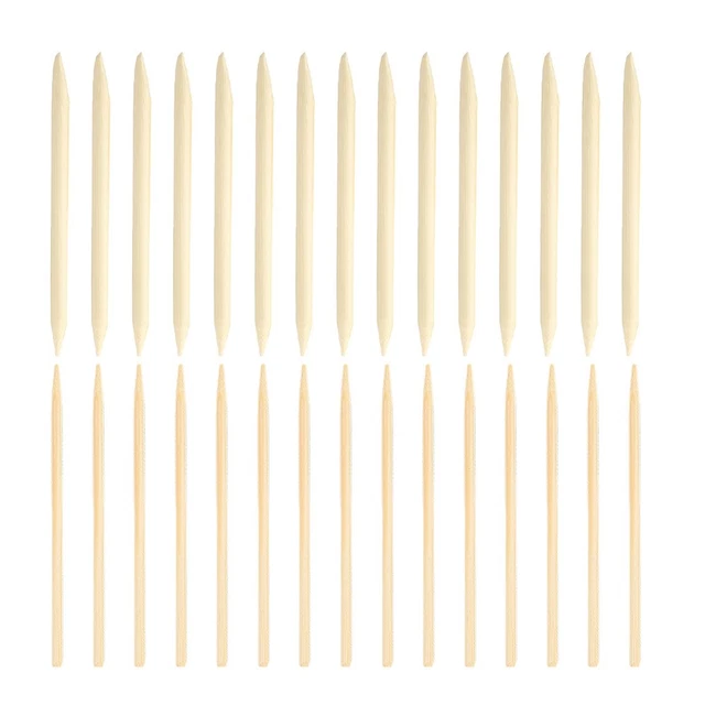 200PCS SCRATCH PAPER Pens Wooden Stylus Sticks Double Head Art Sticks ...