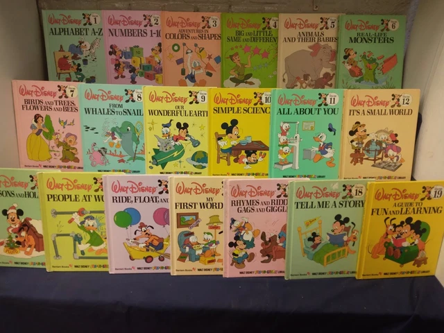 WALT DISNEY FUN-TO-LEARN Library - (Vintage 19 Vol Set) £26.54 ...