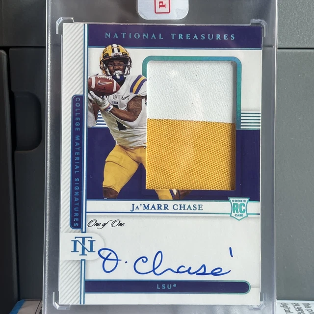 JAMARR CHASE NT -rpa 1/1 et 66/99 Auto. Rookie Bengals Lsu One Of One ...