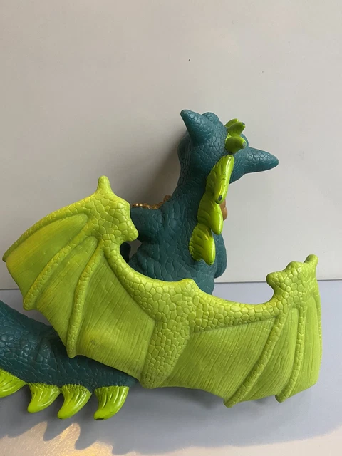 VTECH KNIGHTS OF Knowledge Dragon Figure Green Wings Key Long Tail ...