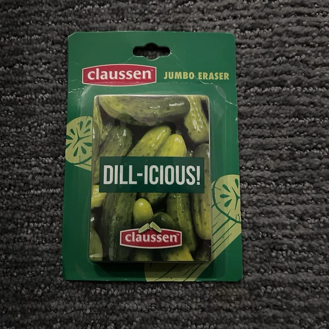 CLAUSSEN PICKLES JUMBO Eraser Dill-Icious! 2025 Kraft Foods £12.91 ...