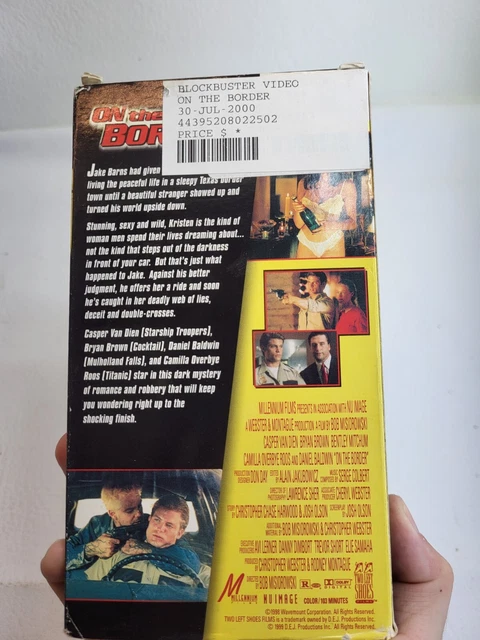 ON THE BORDER (VHS, 1999) Casper Van Dien, Bryan Brown, Daniel Baldwin ...