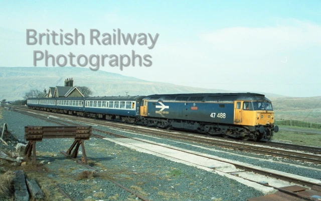 35MM NEGATIVE BR British Railway Diesel Loco Class 47 47488 at Ribblehead 1980's £3.99 - PicClick UK