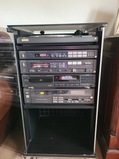 TECHNICS HI-FI STACK System In Technics Cabinet £100.00 - PicClick UK