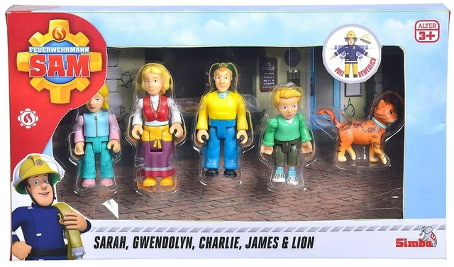 FIREMAN SAM GIFT Pack figure Sarah Gwendolyn Charlie James Tiger ...