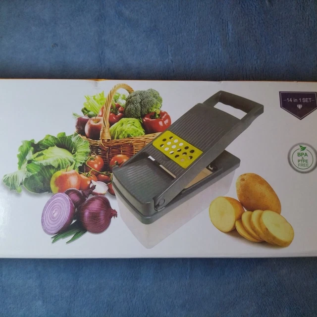 KITCHEN IDEAS 14PCS Veggie Slicer Multifunction Chopper £20.00 ...