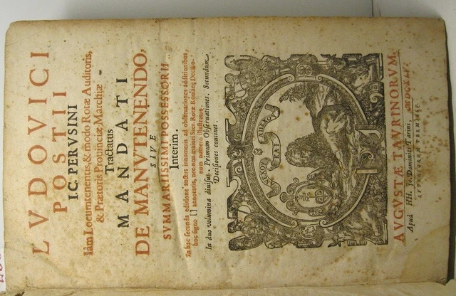 POSTIUS LUDOVICUS PERUSINUS, Tractatus mandati de manutendo sive ...