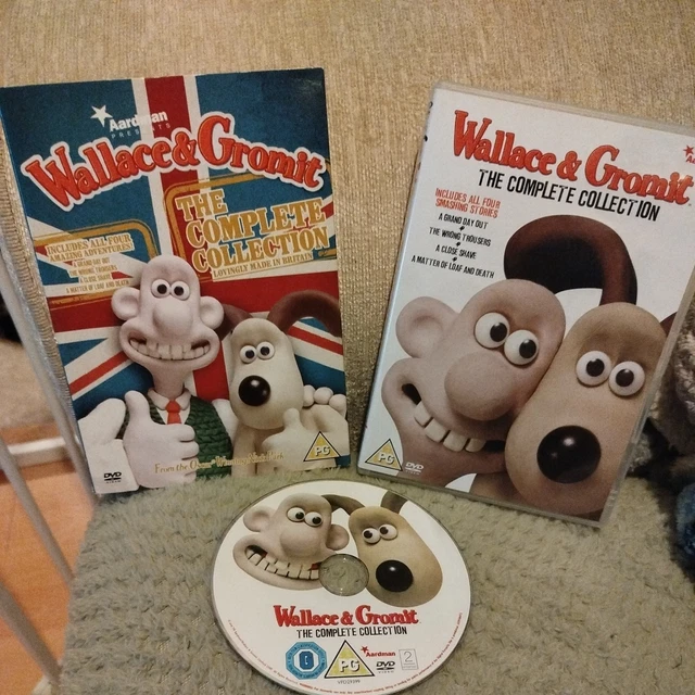 WALLACE AND GROMIT: The Complete Collection (1989-2008) 4 movies (DVD ...