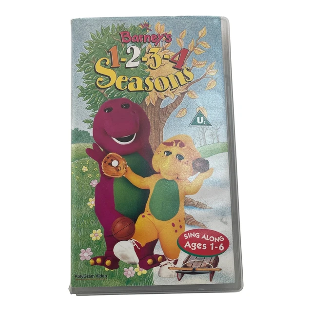 Barney S 1 2 3 4 Seasons Vhs Rare Children S Educational Musical