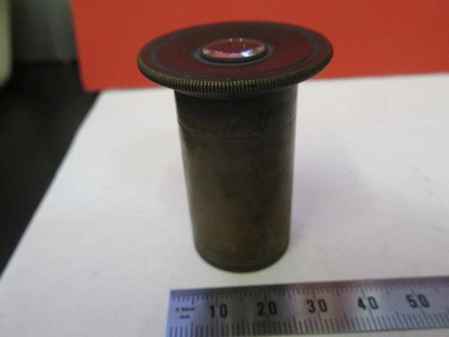 ANTIQUE BRASS RARE Eyepiece Ocular Optics Microscope Part As Pictured ...