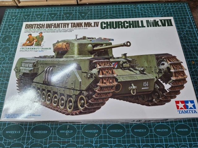 TAMIYA 35210 CHURCHILL Mk.VII British Infantry Tank 1:35 Scale Kit £20. ...