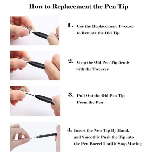 REPLACEMENT METAL TIPS for Samsung Tab S11 and S11 Ultra Pen Pack of 5 ...