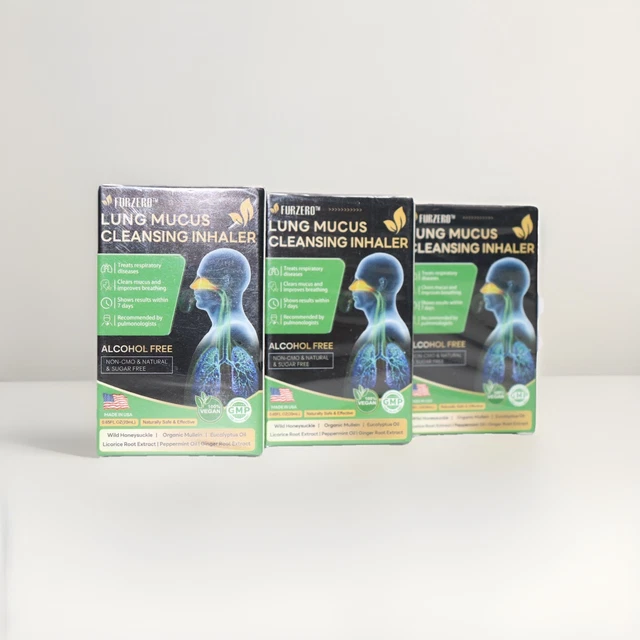 FURZERO LUNG MUCUS Cleansing Inhaler 20ml – 3× Pack (EXP 02/2028) £11. ...
