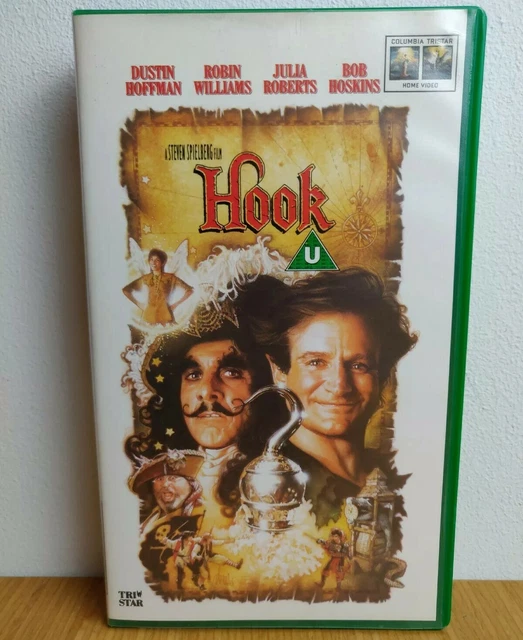 HOOK VHS TAPE Peter Pan Movie - Robin Williams Hoffman Roberts Hoskins ...