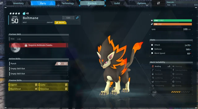 UNRELEASED PAL BOLTMANE 🌟 Legend Passive 🌟 Palworld All Server 🌟Steam🌟 ...