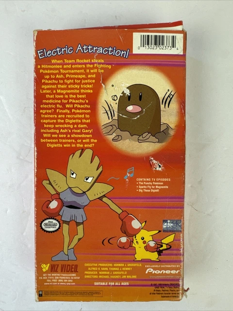 POKEMON VOL. 10: Fighting Tournament VHS Tape 1999 Anime Pokemon ...