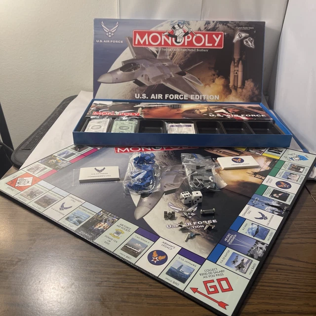 MONOPOLY U.S. AIR Force Edition Board Game USAF 100% Complete $44.51 ...